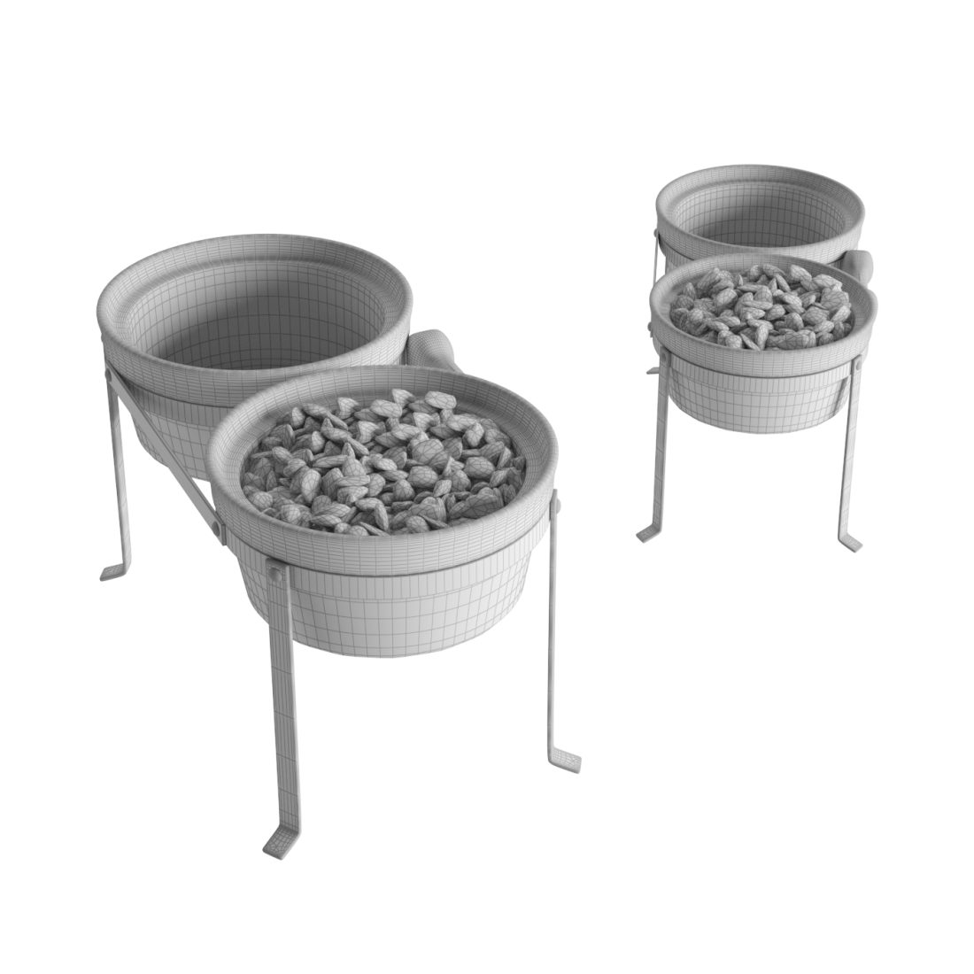 Bowl & Stand - 3D Model for VRay