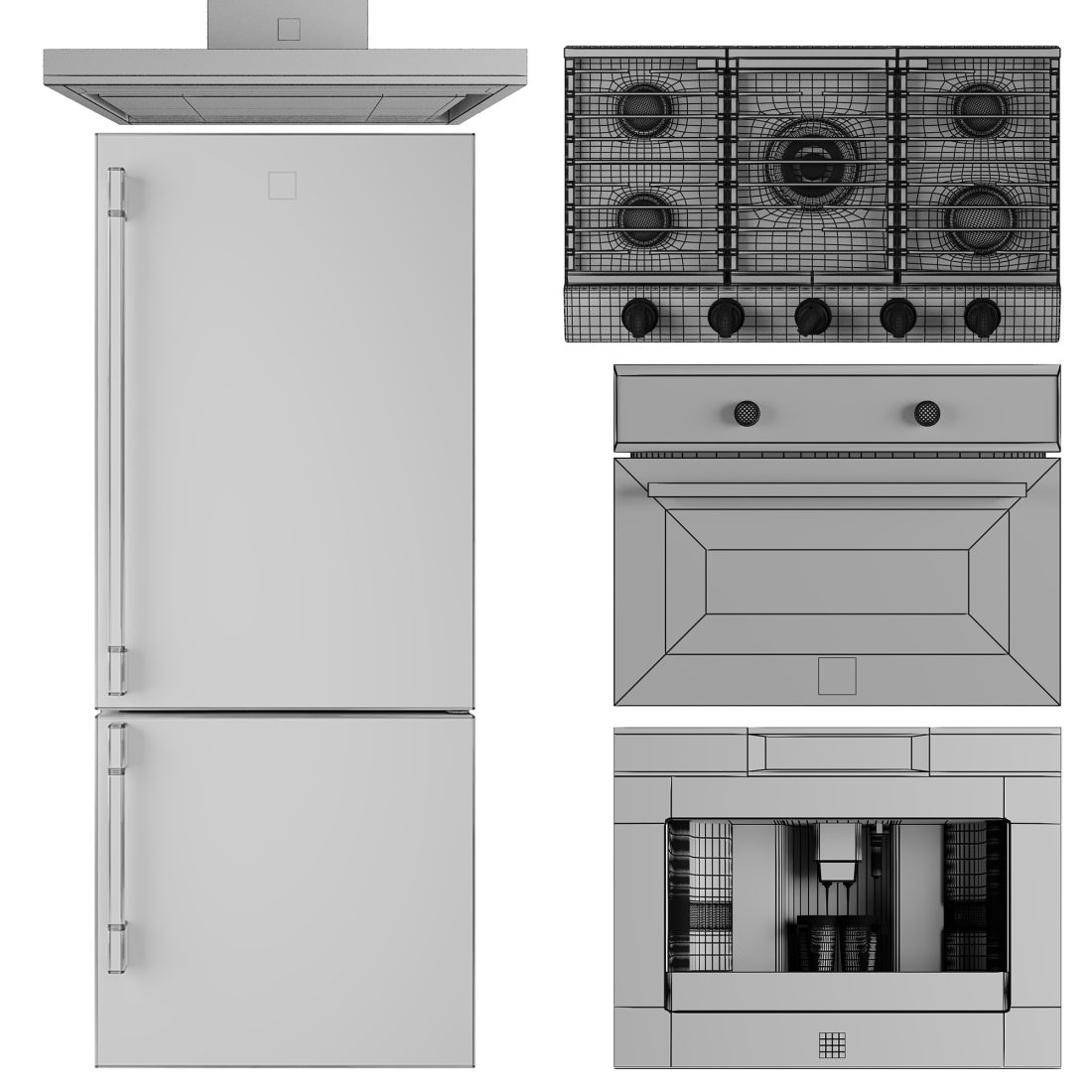 Electrolux Appliance Collection - 3D Model for VRay, Corona