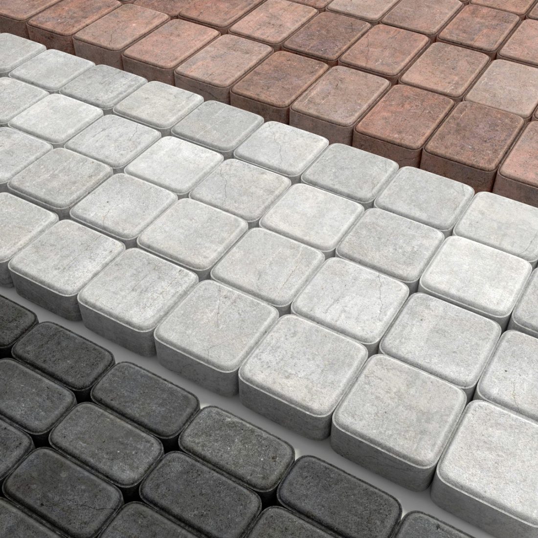 Paving Stone Street N1.rar - 3D Model for VRay, Corona