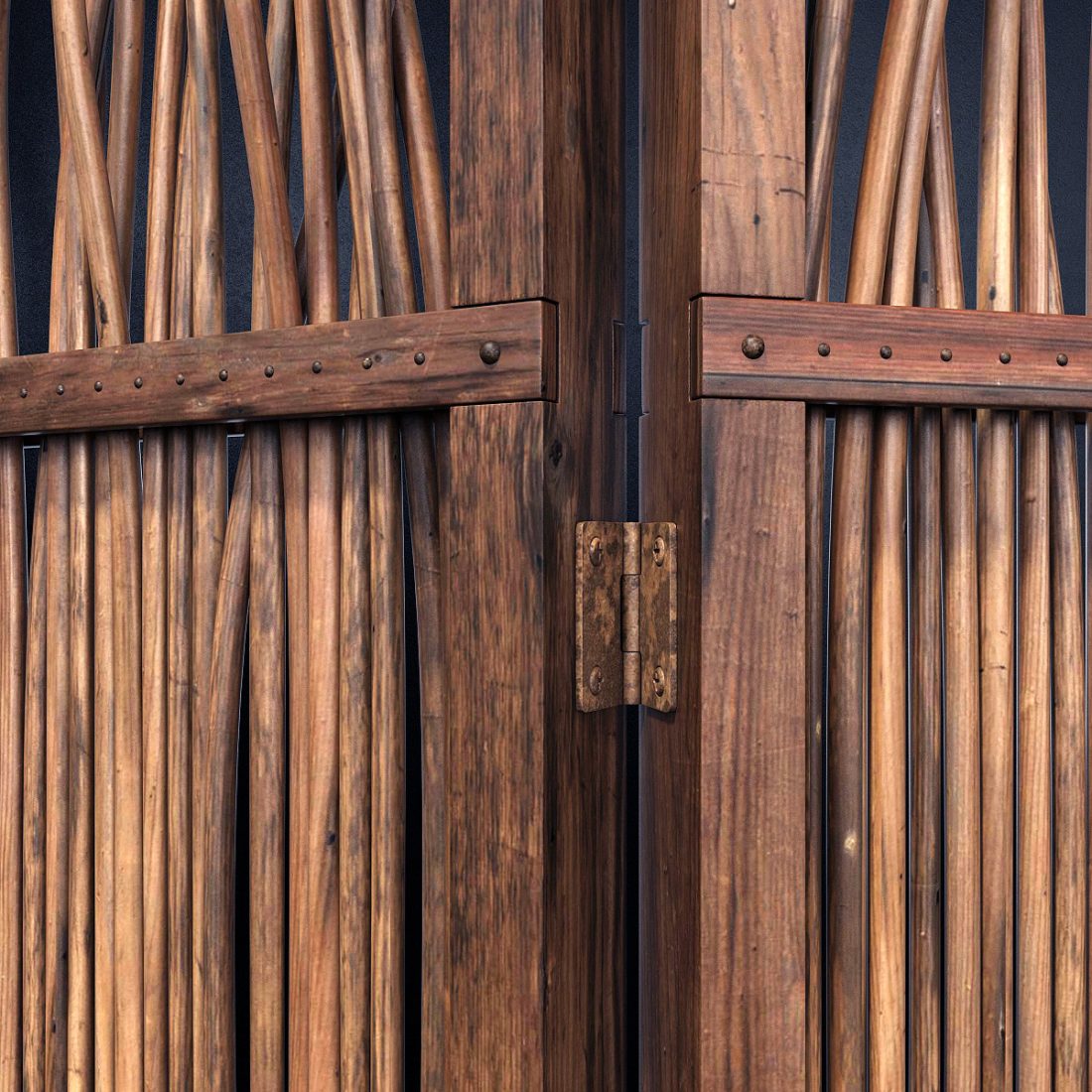 Screen Branch Crooked Decor N5 3D Model for VRay, Corona | CGMood