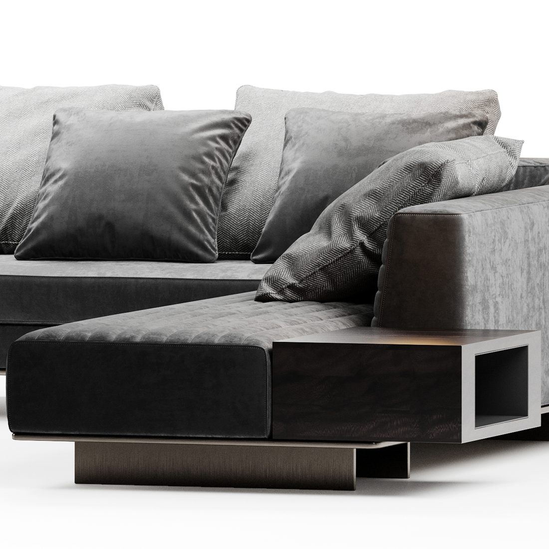 Roger Corner Sofa - 3D Model for Corona