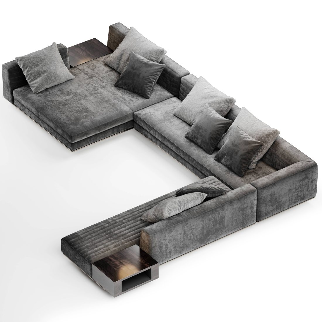 Roger Corner Sofa - 3D Model for Corona