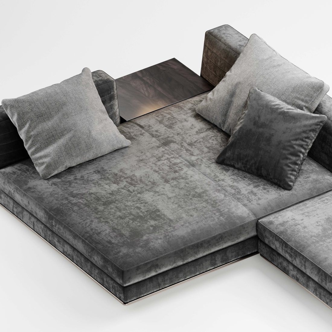 Roger Corner Sofa - 3D Model for Corona
