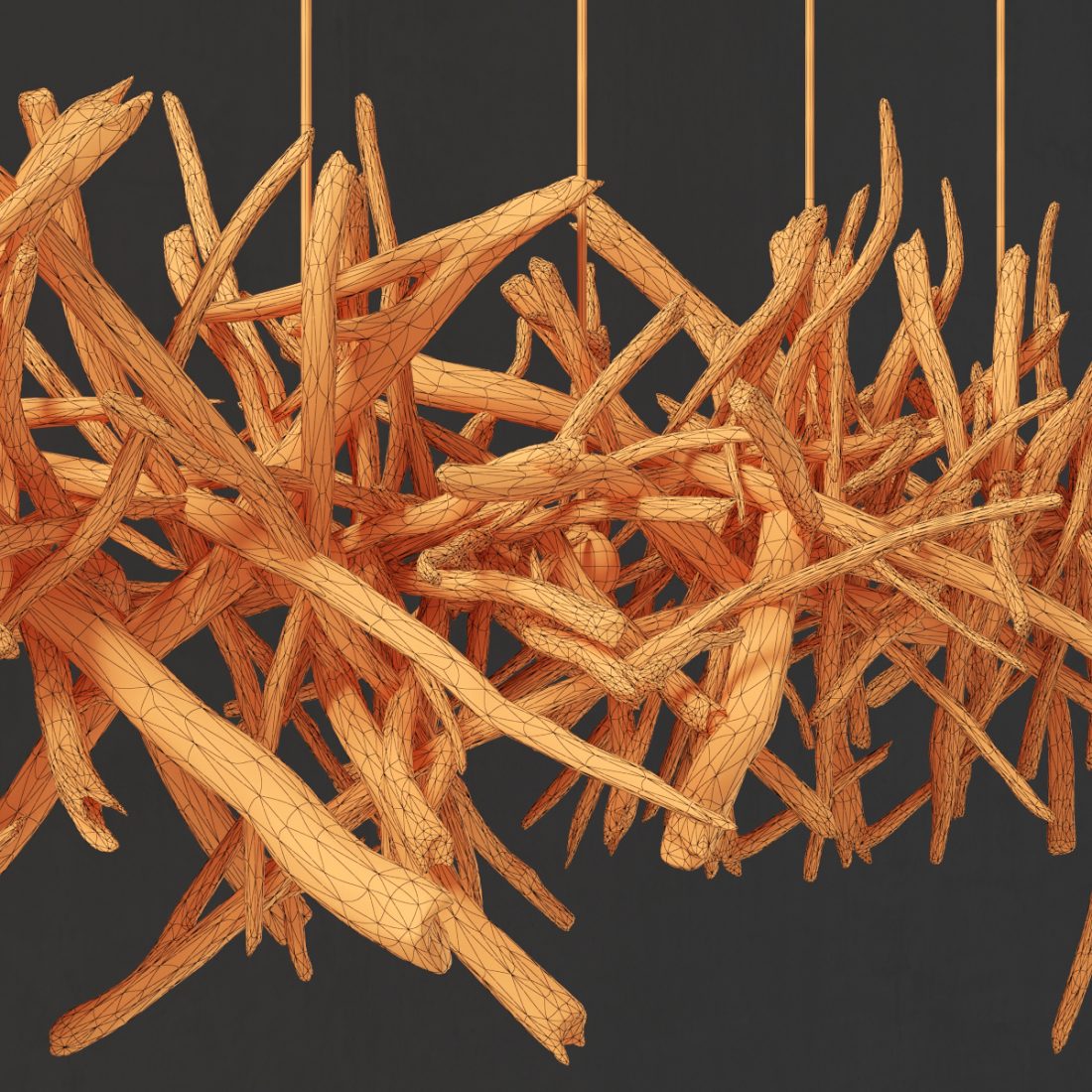 Branch Decor Lamp N2 3D Model for VRay | CGMood