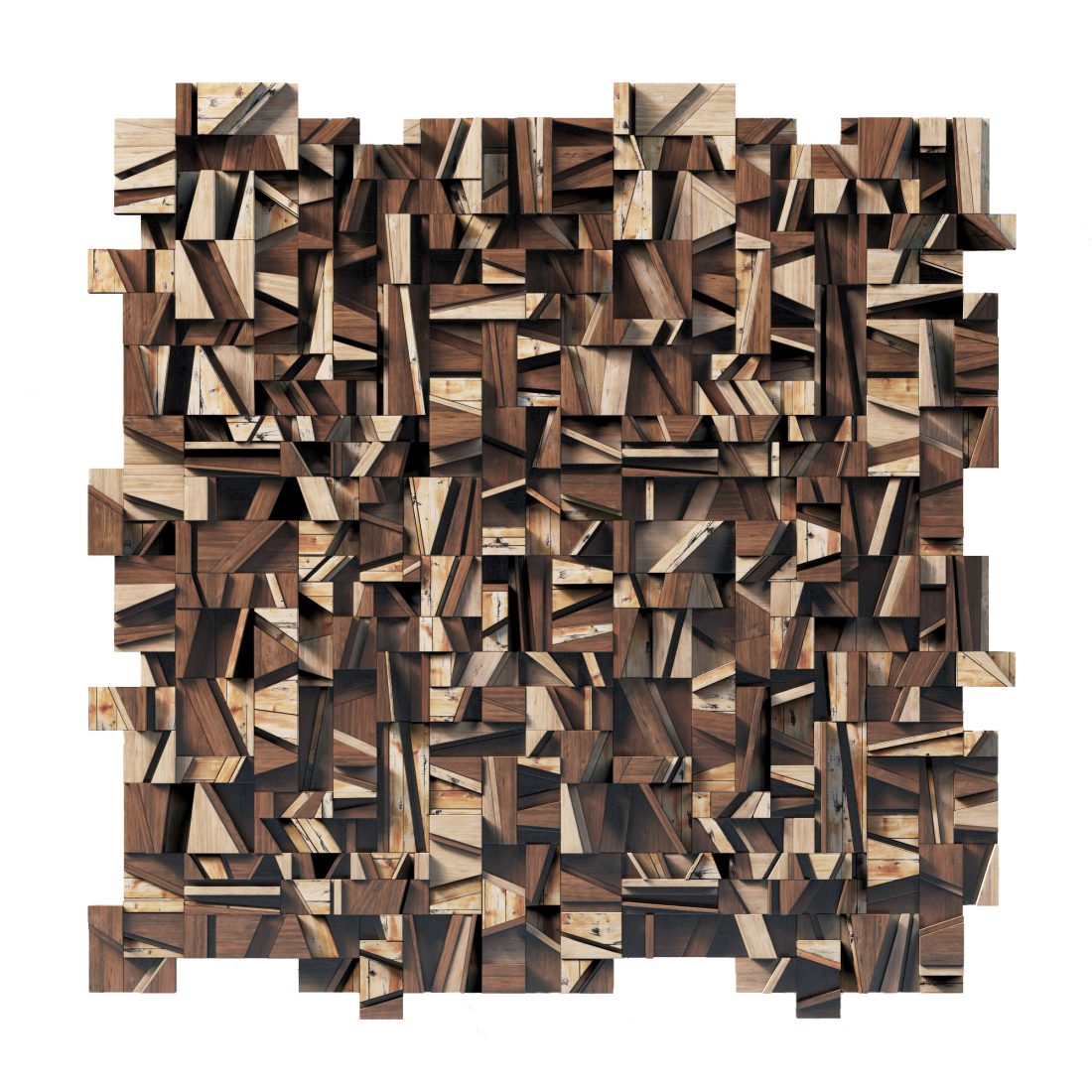 Rectangle Wood Panel Rail N1 3D Model for VRay | CGMood