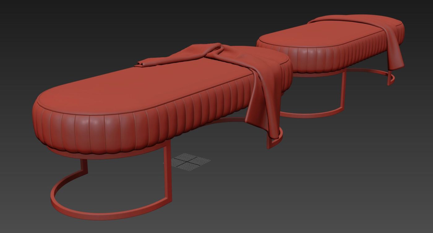 Bubble Bench By Daytona - 3D Model for VRay