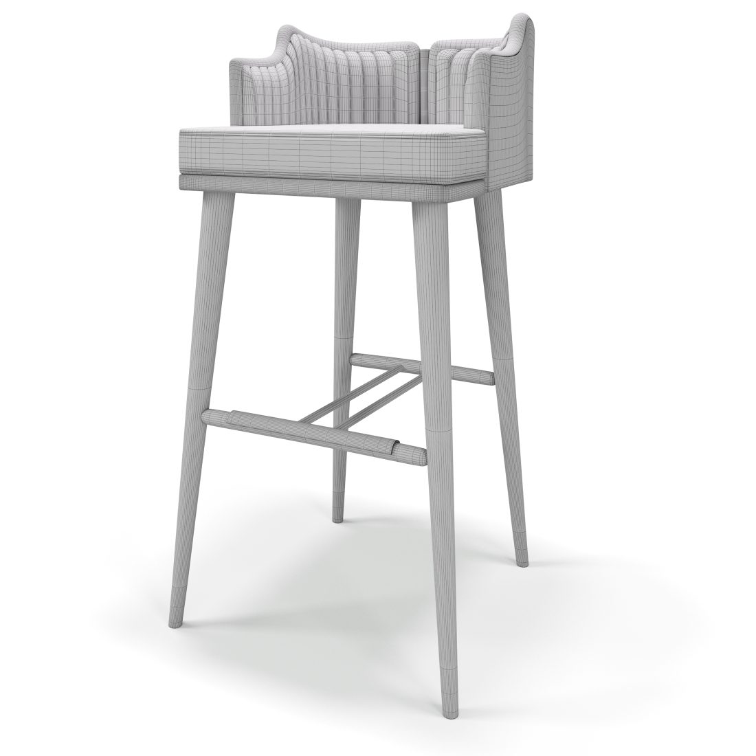 Ervin Bar Chair - 3D Model for Corona