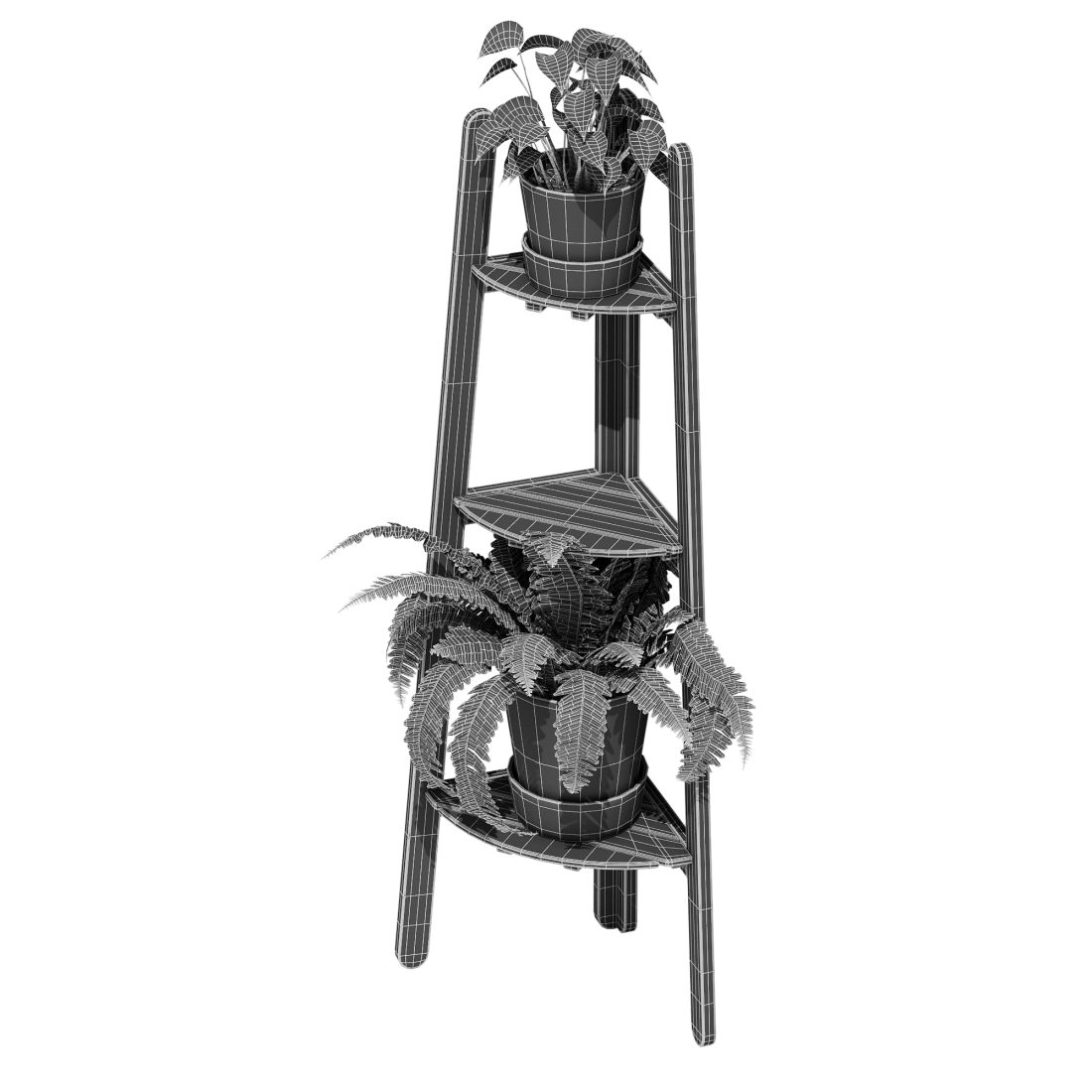Askholmen Plant Stand - 3D Model for VRay, Corona