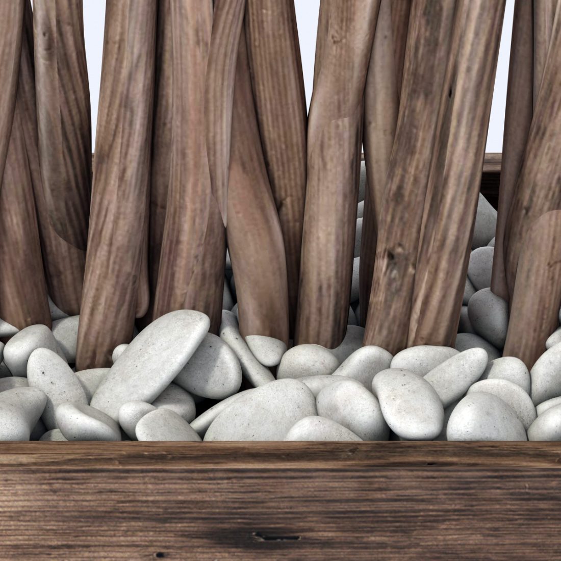 Sang Crooked Decor Pebble N2 3D Model for VRay, Corona | CGMood