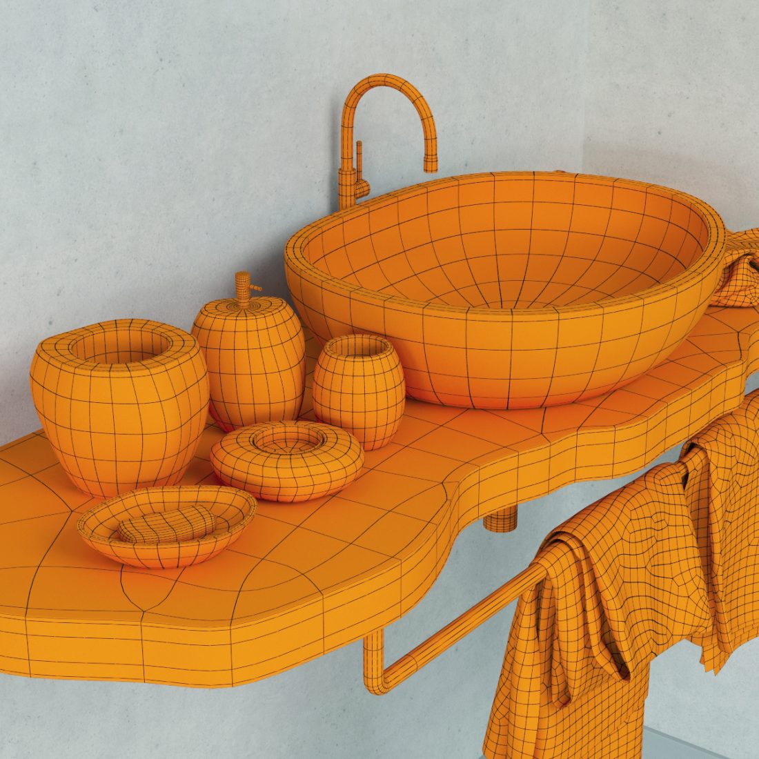 Washing Stone Gray N4 3D Model for VRay | CGMood