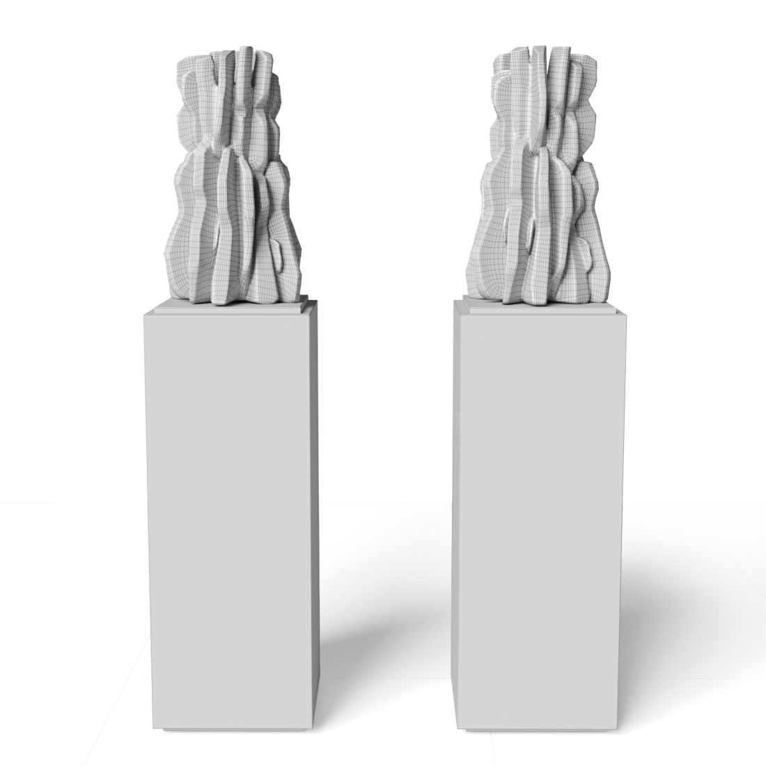 Turi Heisselberg Facetted Shape 2020 Babel - 3D Model for VRay, Corona