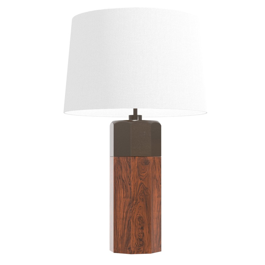 Alexander Lamont Otto Table Lamp Louro Preto Wood - 3D Model for Corona