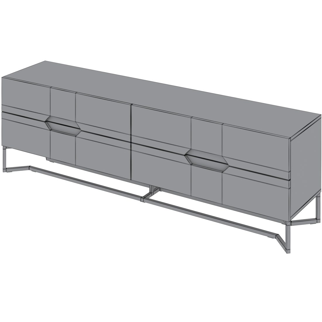 Tv Unit Ambra By Cosmo - 3D Model for VRay, Corona