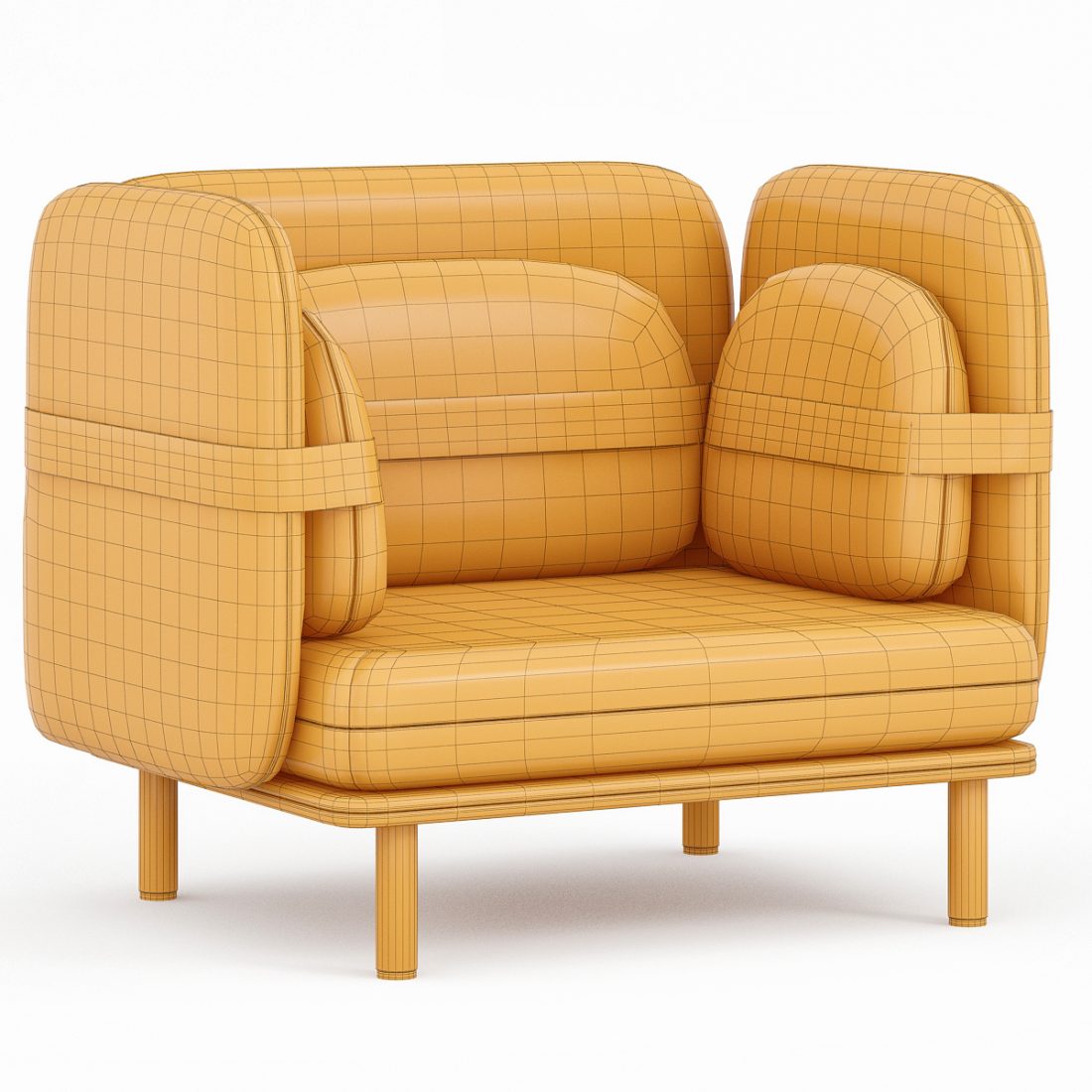 Bandage Armchair 3D Model for VRay | CGMood