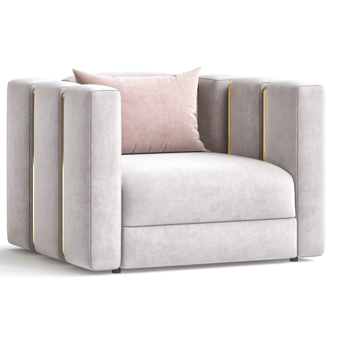 Rugiano Italia Club Armchair - 3D Model for VRay