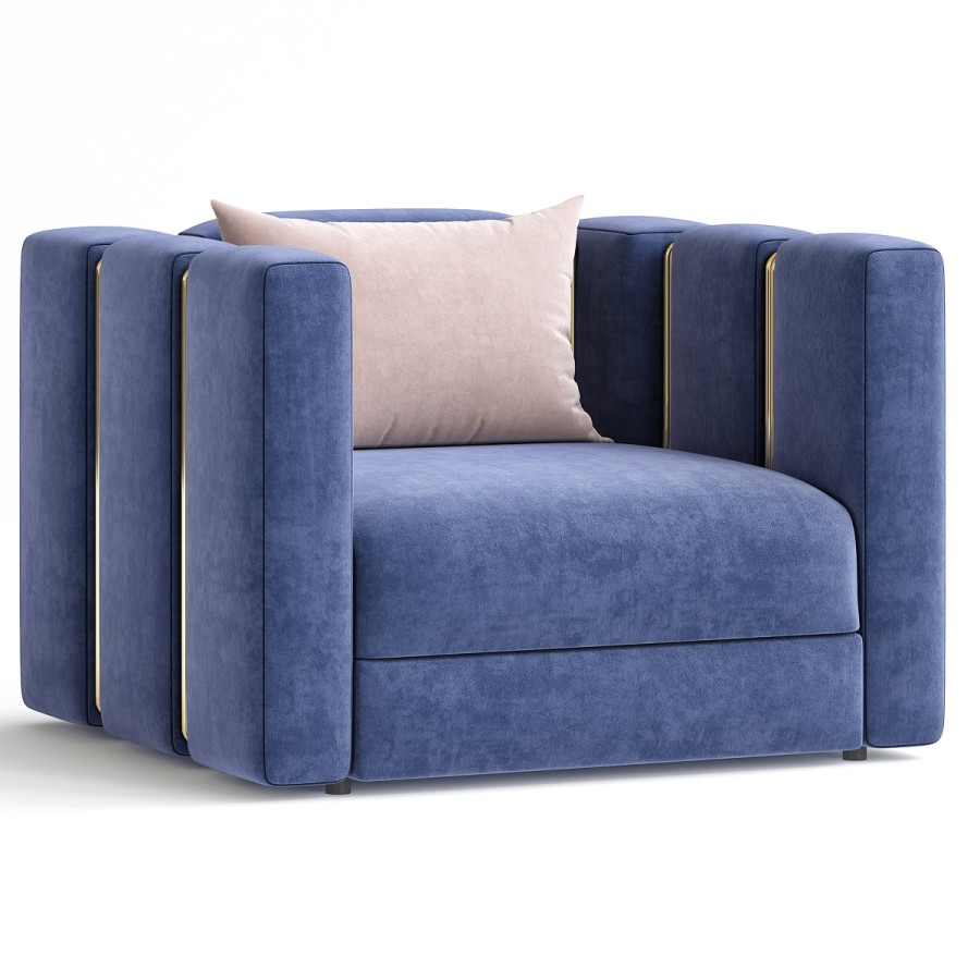 Rugiano Italia Club Armchair - 3D Model for VRay