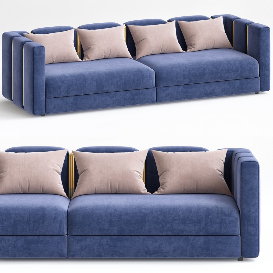 Rugiano Italia Club Sofa 3D Model for VRay | CGMood