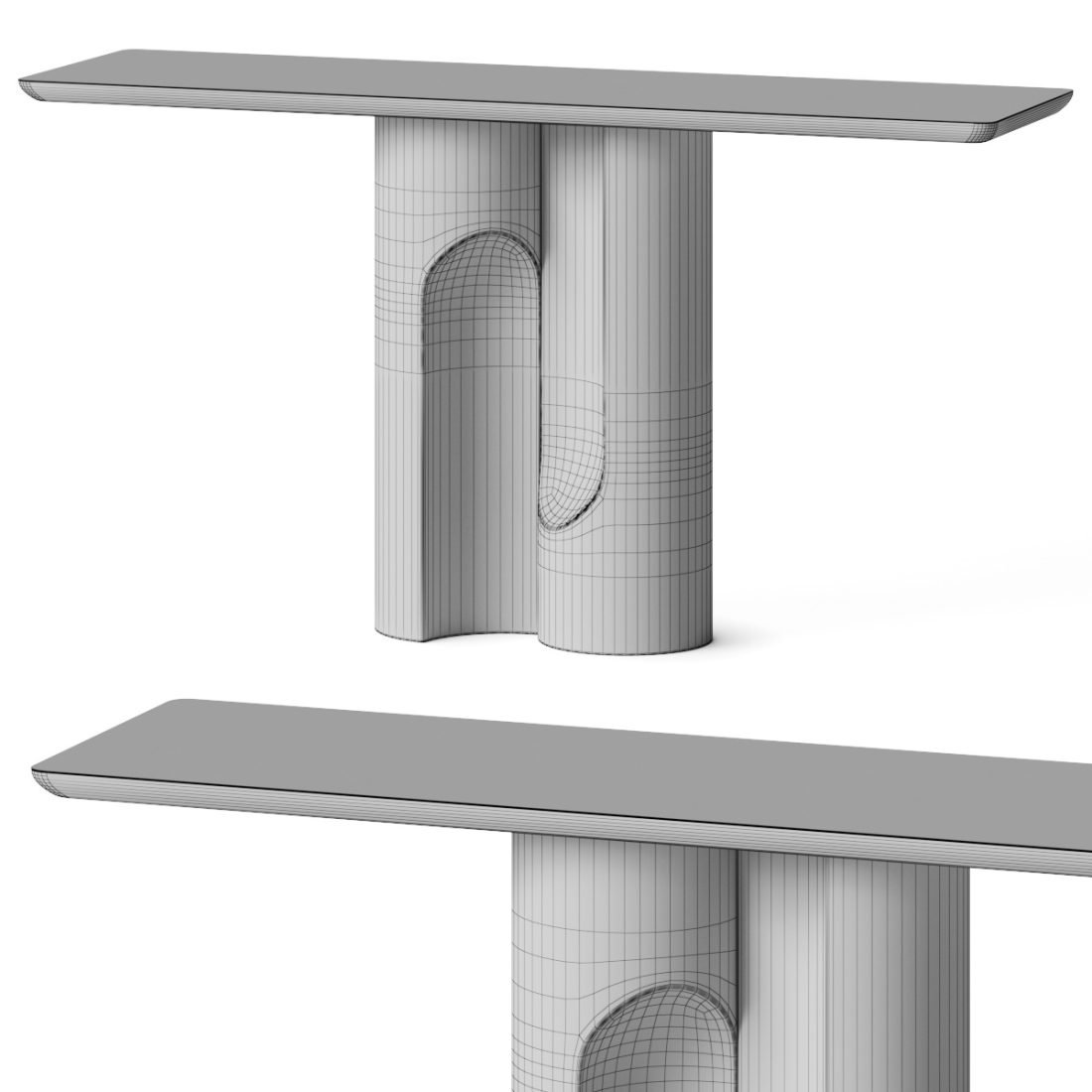 Jose Leite De Castro Musk Console Table - 3D Model for VRay, Corona