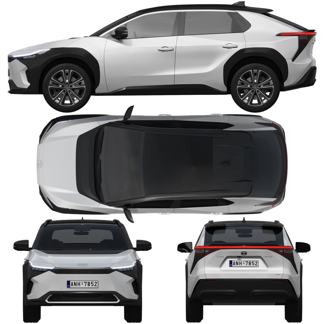 Toyota BZ4X - 3D Model for Corona