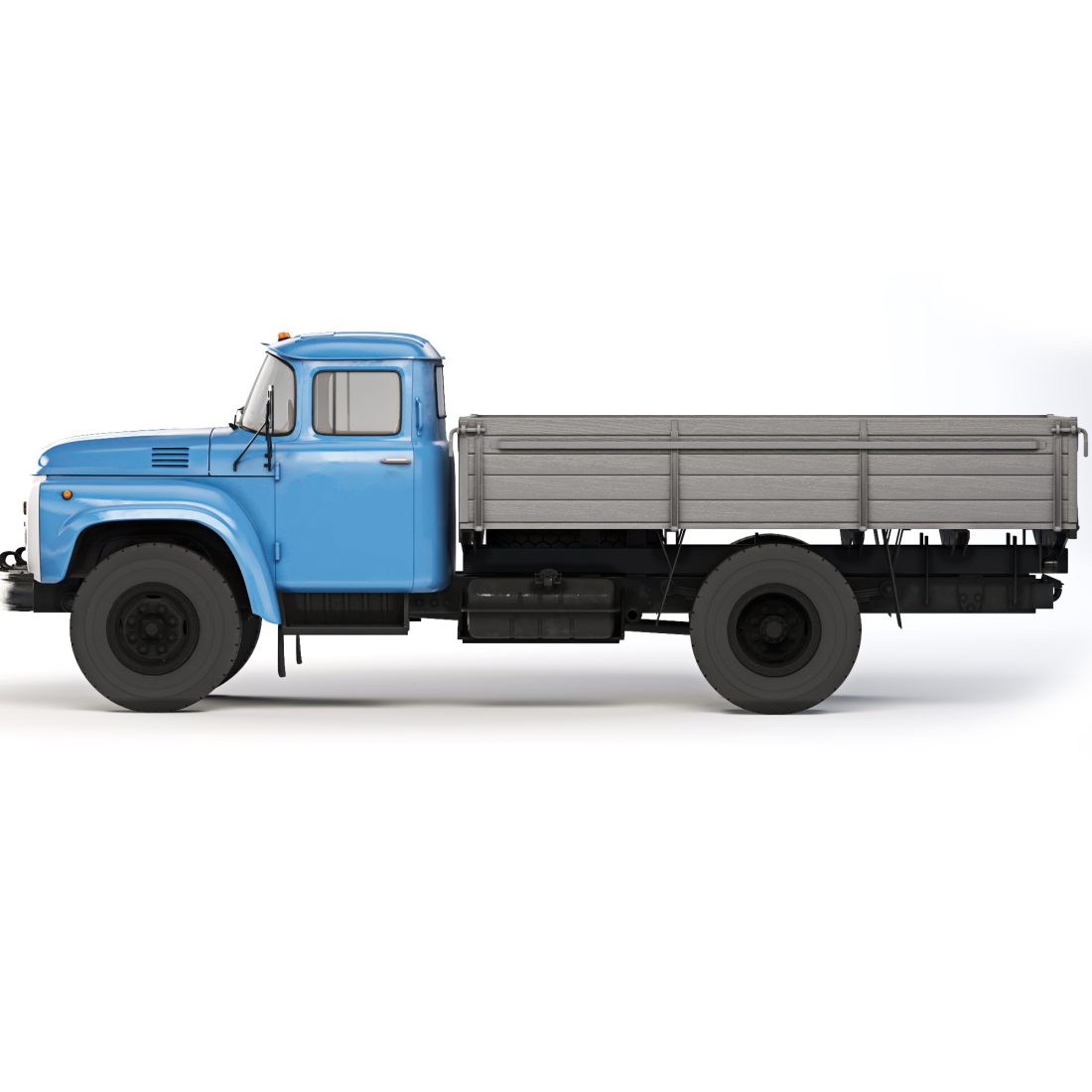 Zil 130 Flatbed Body 1965 3D Model for VRay | CGMood