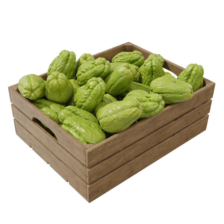 Guava Crate 3D Model for VRay, Corona | CGMood