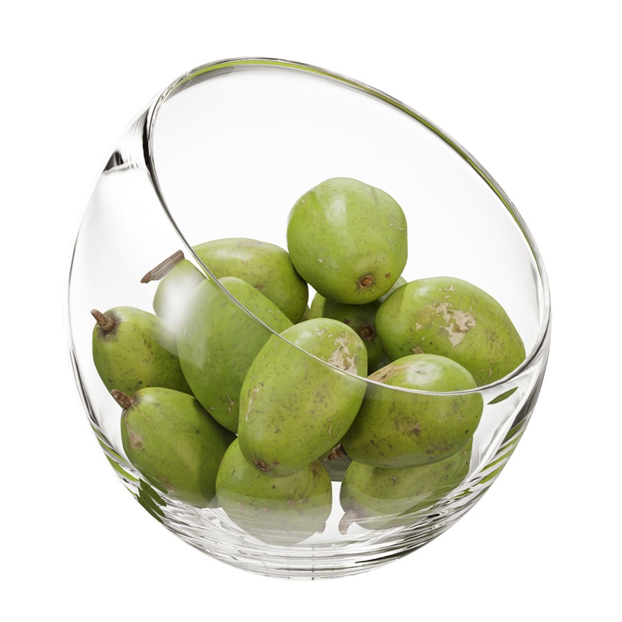 Large Slant Fruit Bowl Ambarella - 3D Model for VRay, Corona