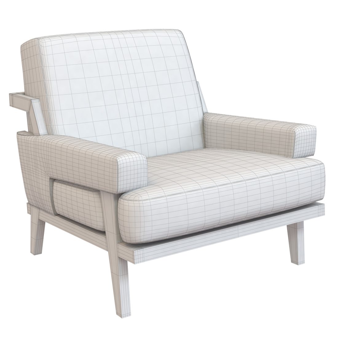 Kimberly Denman Cigar Lounge Chair 3D Model for VRay | CGMood