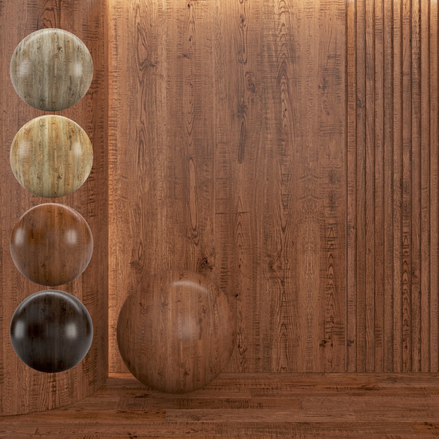 Collection Wood 02 (seamless) - 3D Model for VRay