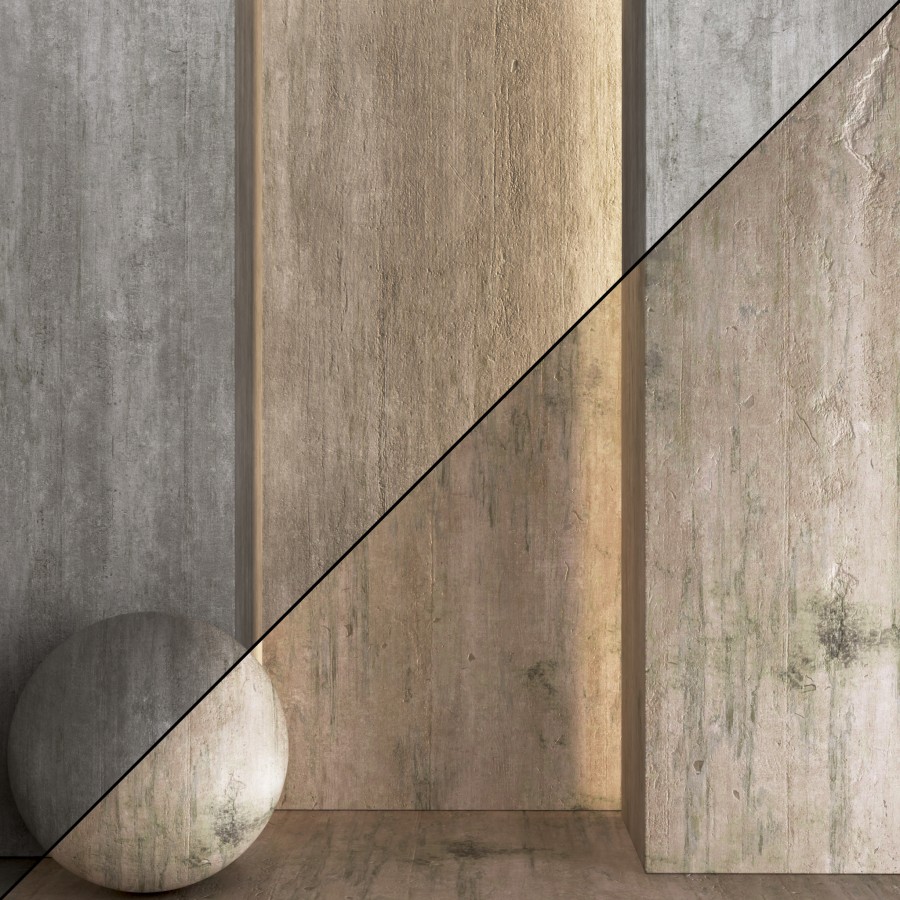 Collection Concrete 10 - 3D Model for VRay