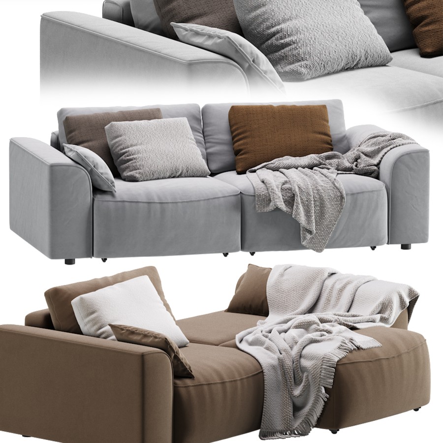 Sofa Kyron Velvet 3D Model for Corona | CGMood