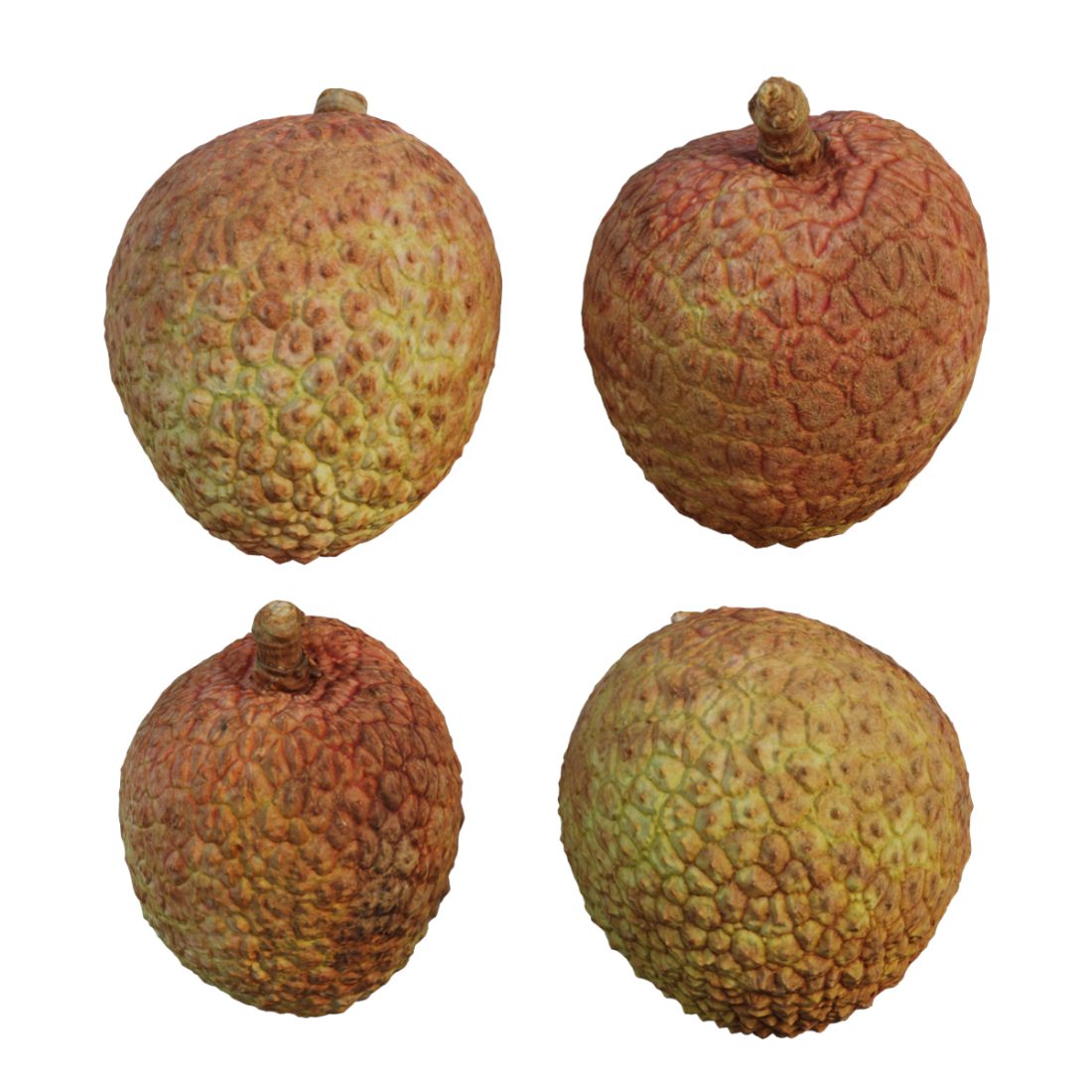 Litchi Fruit 02 - 3D Model for VRay, Corona