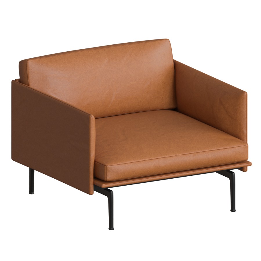 Outline Chair - 3D Model for Corona