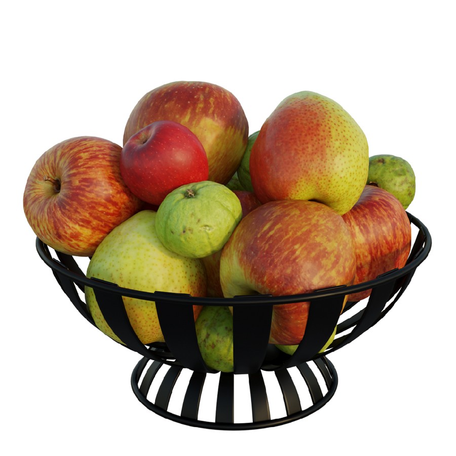 Fruit Bowl 02 3D Model for VRay, Corona | CGMood