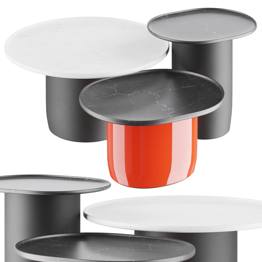 Button Tables - 3D Model for Corona