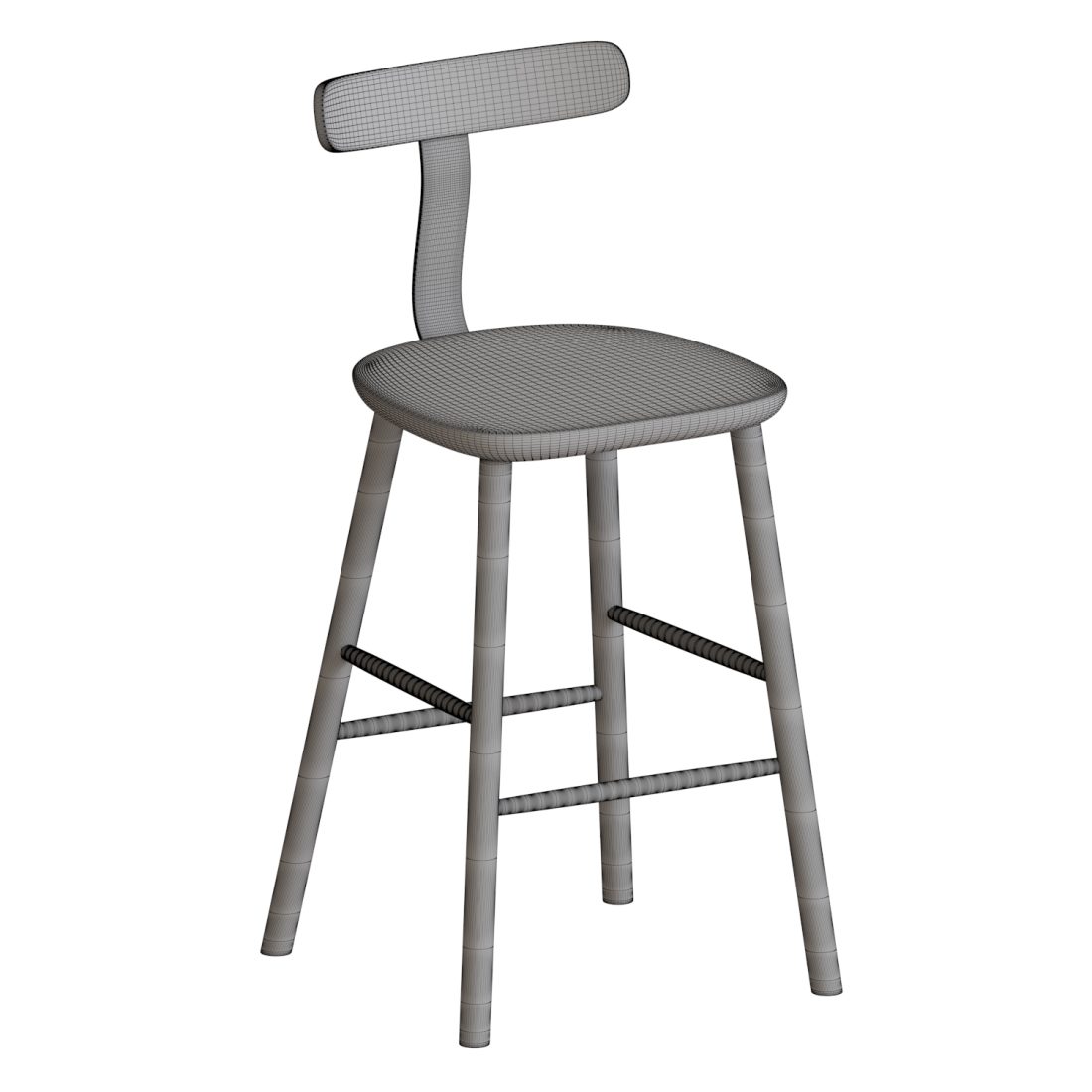 T2 Bar Stool Mid - 3D Model for Corona