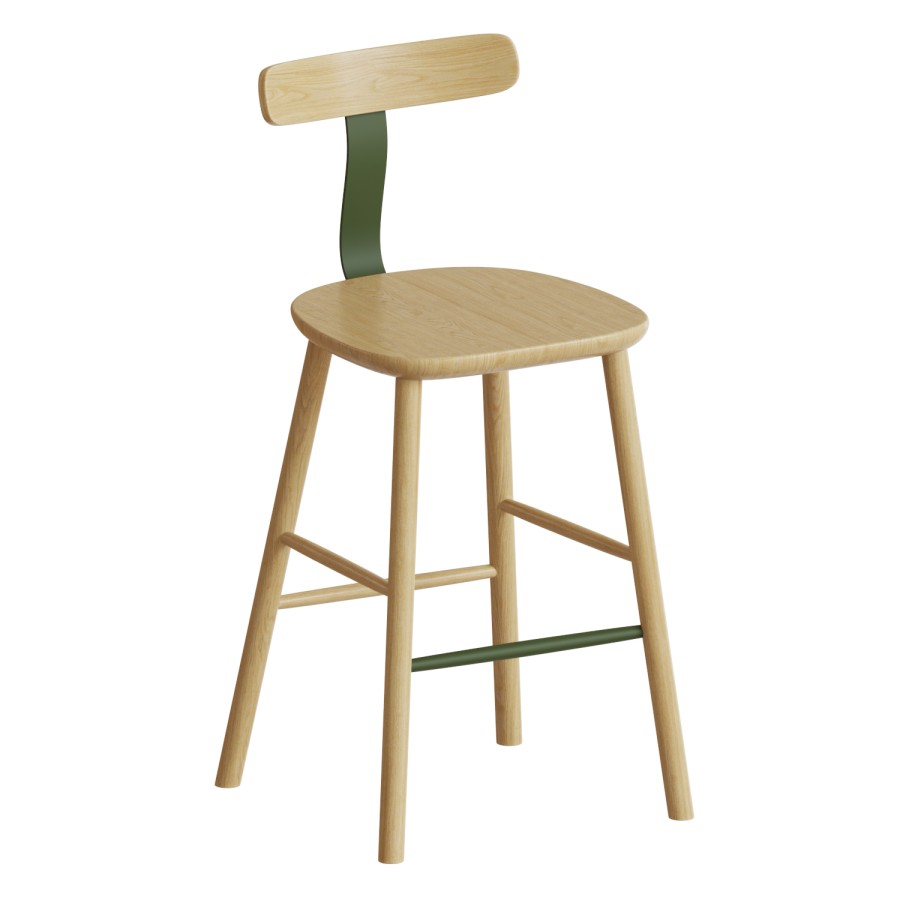 T2 Bar Stool Mid - 3D Model for Corona