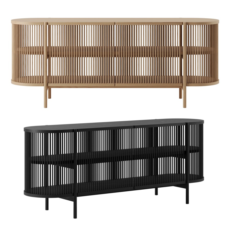 Bastone Sideboard By Poiat - 3D Model for Corona
