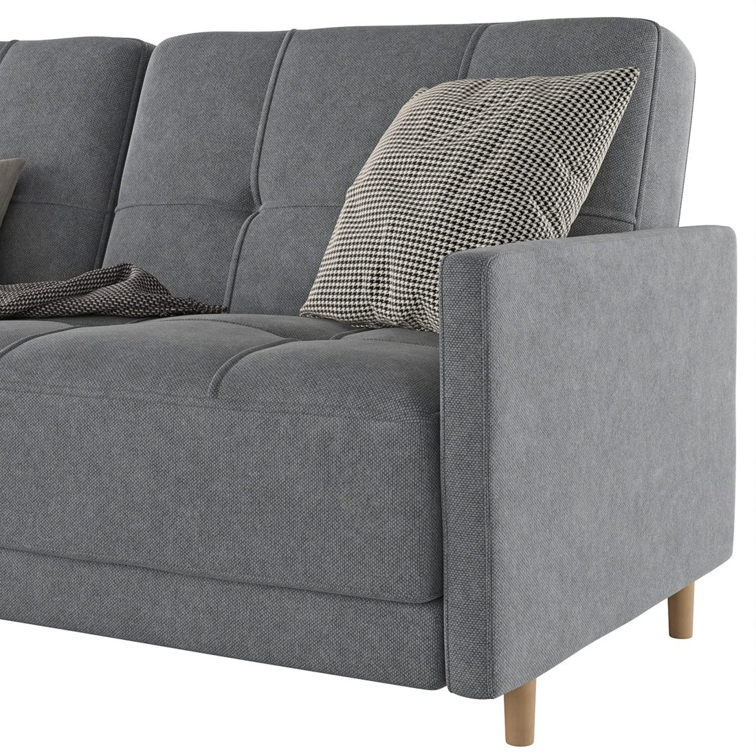 Sofa Coil Futon - 3D Model for VRay, Corona