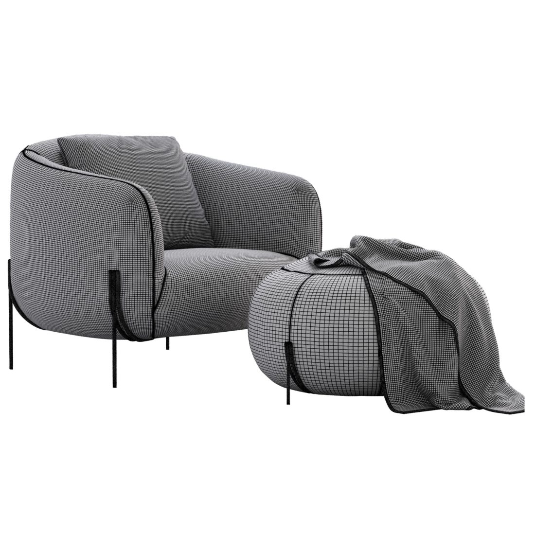 Geo Armchair By Saba 3D Model for Corona | CGMood