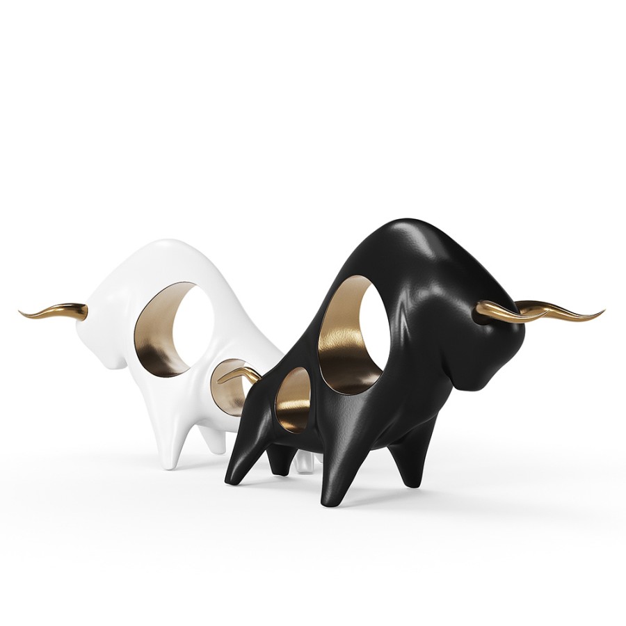 Golden Horn Taurus Figurine 3D Model for VRay, Corona | CGMood