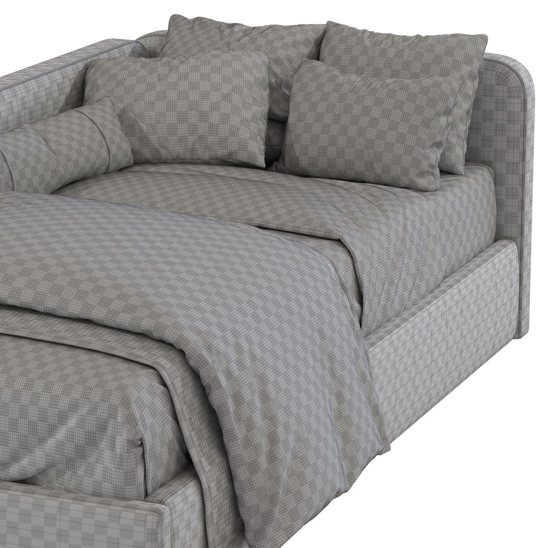 Set 234 Modern Style Sofa Bed - 3D Model for VRay, Corona