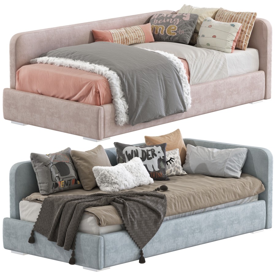 Set 234 Modern Style Sofa Bed - 3D Model for VRay, Corona