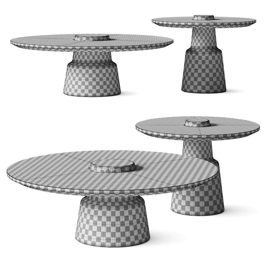 Tacchini Mill Coffee Tables - 3D Model for VRay, Corona