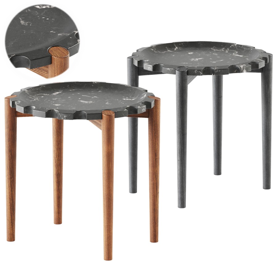 Clock Gris Alvito Side Table By Maami Home - 3D Model for Corona