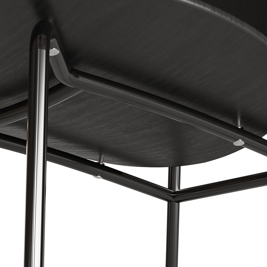 Infiniti - Tondina 4 Legs - Pak And Chromed Steel - 3D Model for Corona