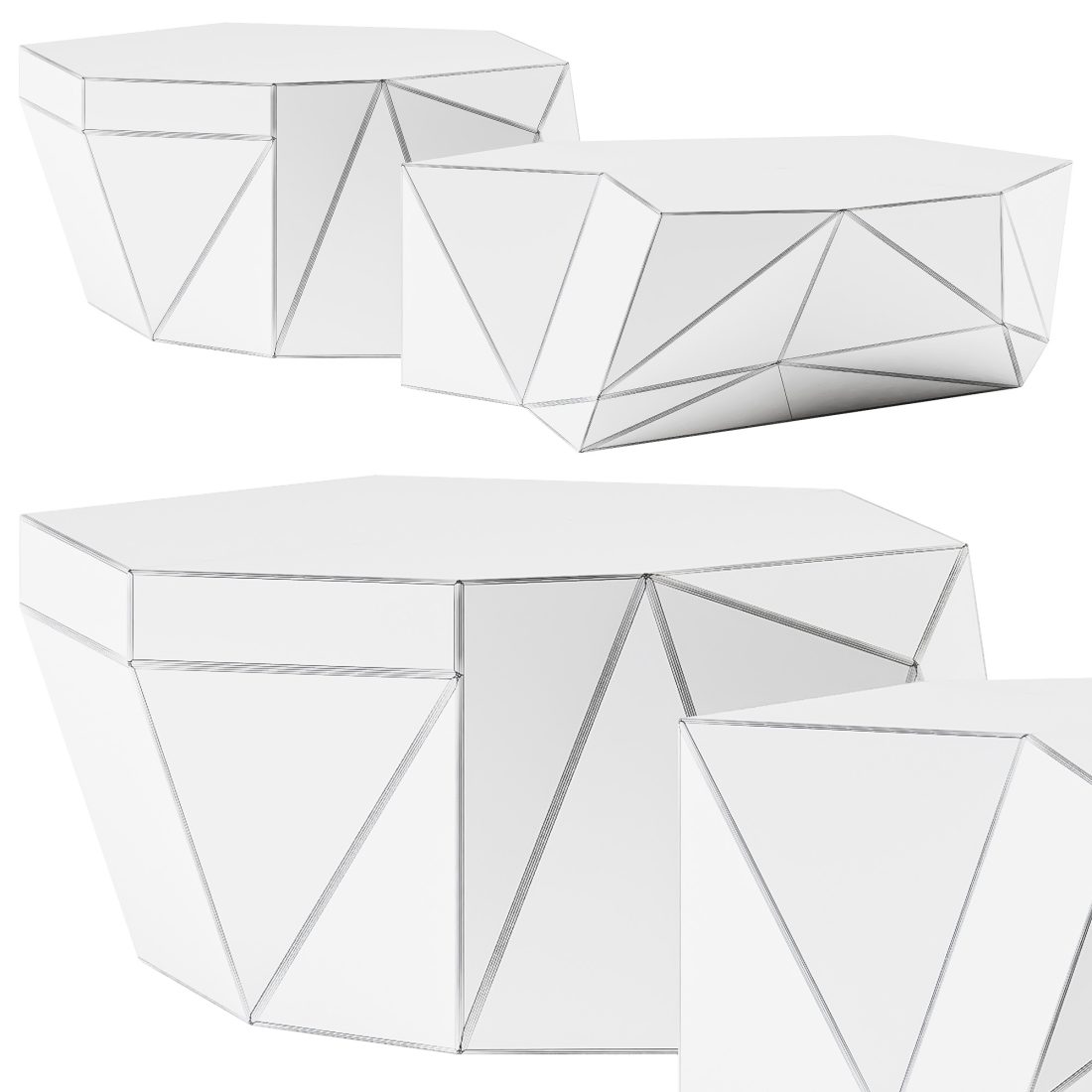 Prism Coffee Tables By Vip Saloti - 3D Model for Corona