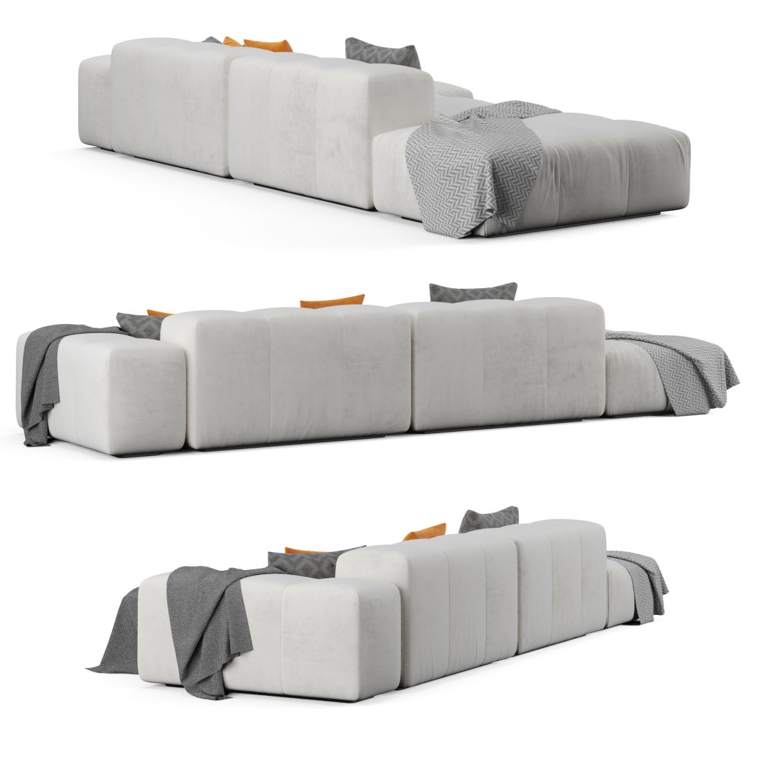 Pixel Modular Sofa By Saba Vol-1 - 3D Model for Corona