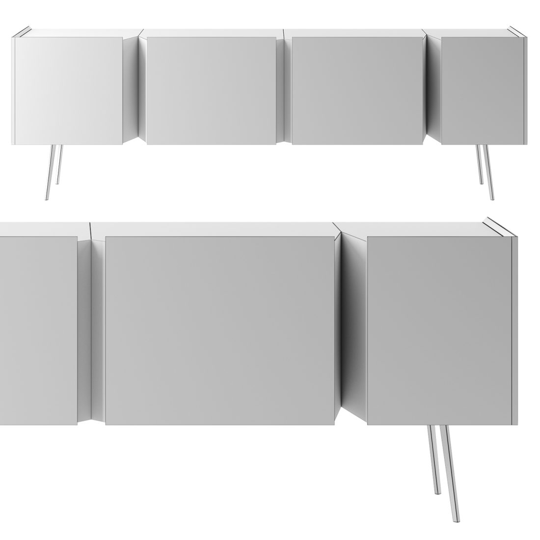 Deep Sideboard By Shake - 3D Model for Corona