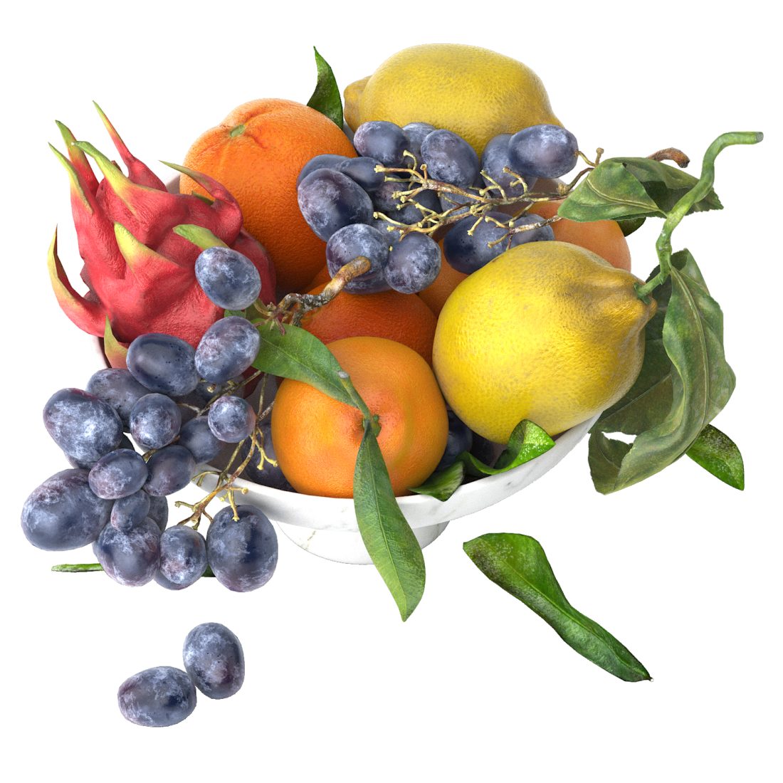 Bowl Of Tropical Fruits 03 3D Model for Corona | CGMood