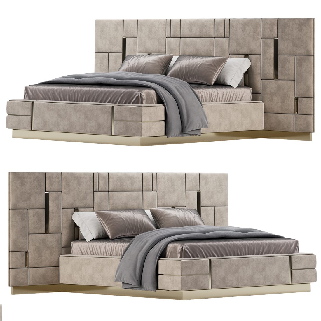 Beloved Bed By Visionnaire - 3D Model for Corona